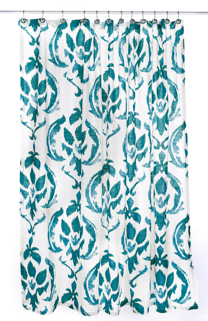 Medallion Shower Curtain In Peacock Everything Turquoise